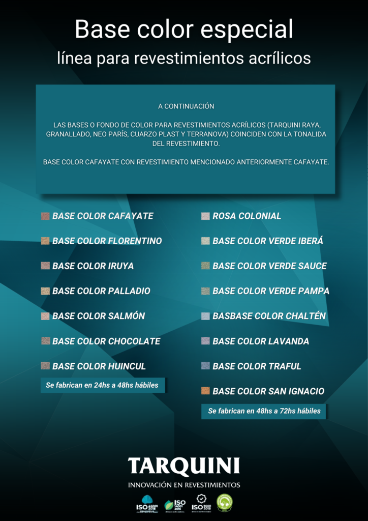 Base color - Tarquini Revestimientos